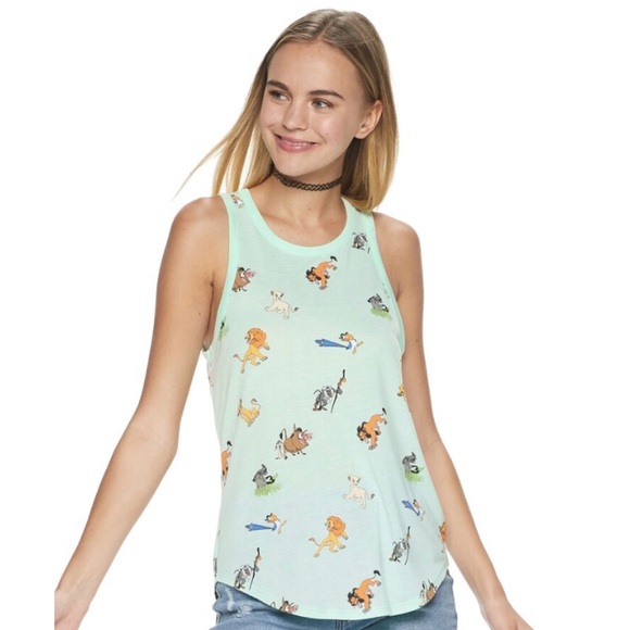 Disney | Tops | Disney Juniors Lion King Characters Tank Top L | Poshmark